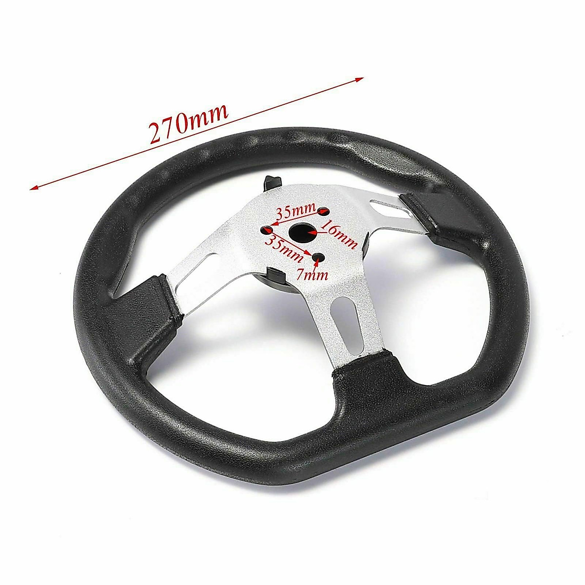 YC Yier 29" Go Kart Rear Live Axle Kit, 6" Complete Wheels Tires, T8F Sprocket, 3 Stud Hubs, Brake, Front Steering Wheel Gear Rack Shaft Assembly for DIY Drift Trike Parts ATV Quad Buggy Tricycle