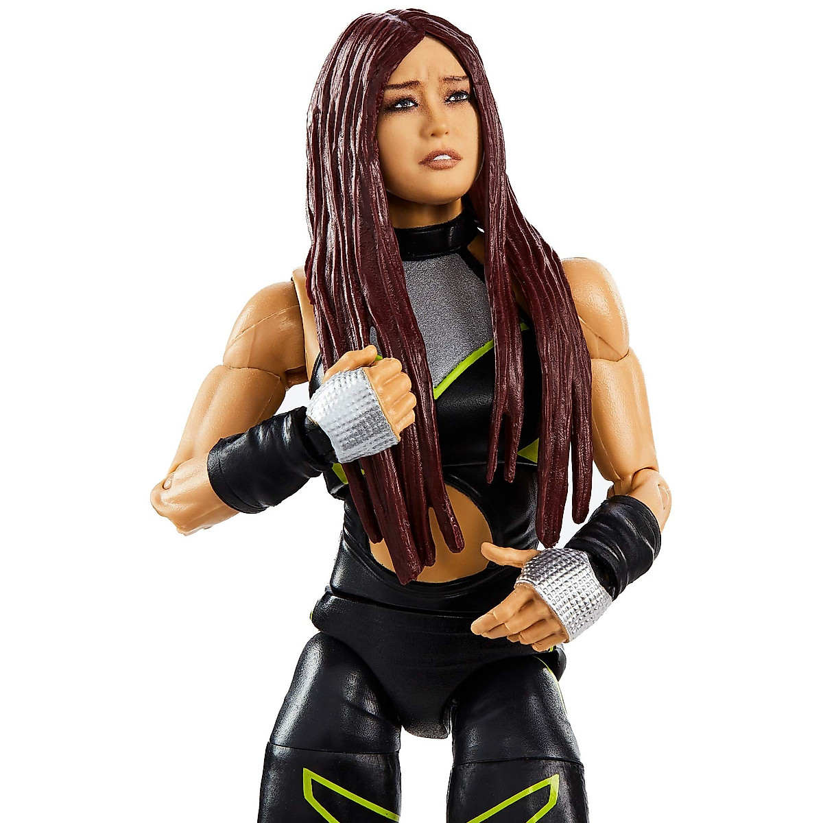 WWE Lo Shira Elite Series #79 Deluxe Action Figure with Realistic Facial Detailing, Iconic Ring Gear & Accessories