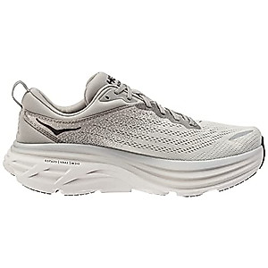 Hoka Men's Bondi 8 Sneaker, Sharkskin/Harbor Mist, 9.5