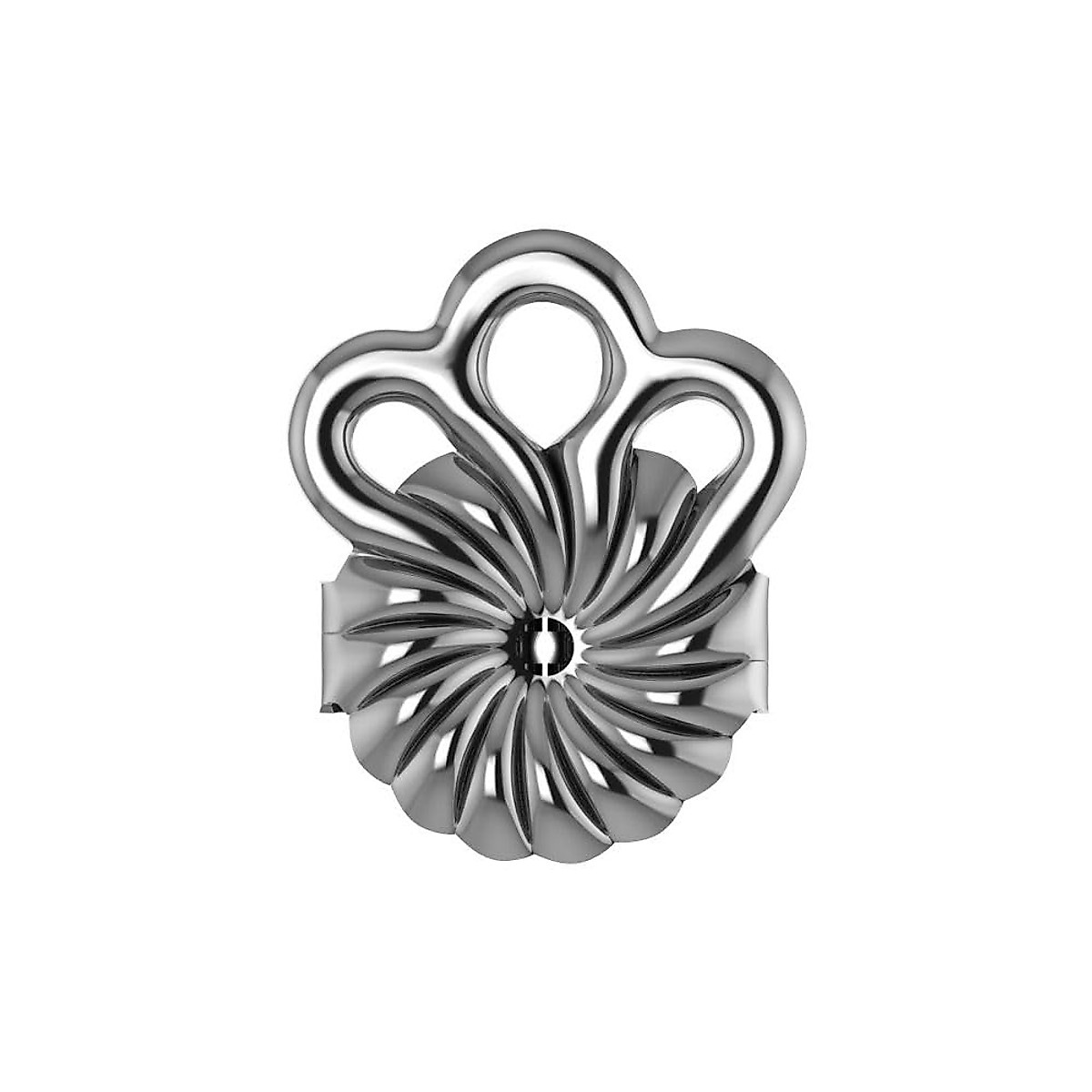 Semi-Polished Platinum 8mm Earring Jewelry Finding Component Stabilizer Friction Back Fine Jewelry For Women Gifts For Her