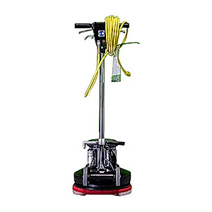 USA-CLEAN X17SS Floor Scrubber Machine - 17 inch (432mm) Cleaning Path - Industrial Commercial Use, Walk-Behind, Plug-in Electric, Quiet, and Easy to Use
