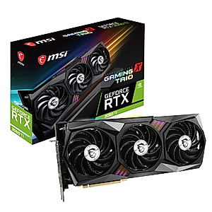 MSI Gaming GeForce RTX 3060 Ti 8GB GDRR6 256-Bit HDMI/DP Tri-Frozr 2 TORX Fan 4.0 Ampere Architecture RGB OC Graphics Card (RTX 3060 Ti Gaming X Trio)