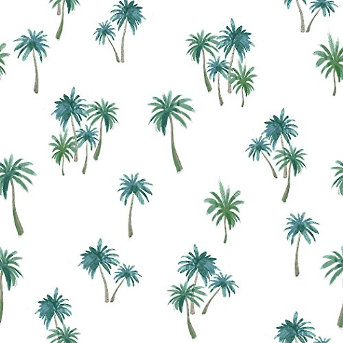 Stitch & Sparkle Fabrics, Tropical, Coconut Trees Cotton Fabrics, Quilt, Crafts, Sewing, Cut by The Yard, 44 Inches (RTCTP07)