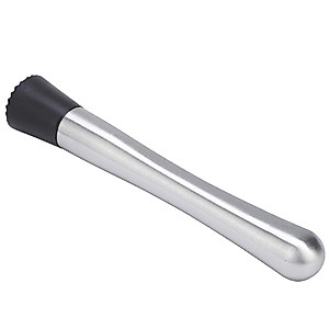 2PCS Muddler for Cocktails Set, 8" Drink Muddler Set Long Muddler Old Fashioned Stainless Steel Muddler Mojito Muddler Ice Crusher Bartender Tool for Bars Bartender Accessories Home Bar Tools Set