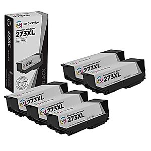 LD Products Remanufactured Ink Cartridge Replacements for Epson 273XL T273XL020 High Yield (Black, 5-Pack)