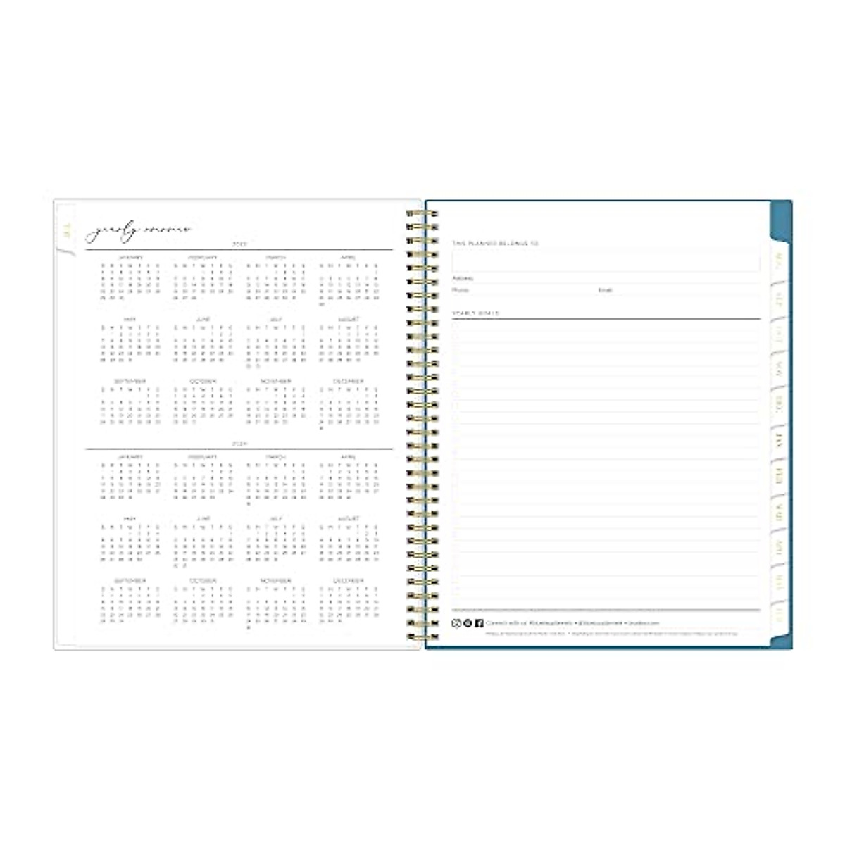 2023-2024 Blue Sky™ Life Note it® CYO Weekly/Monthly Academic Planning Calendar with Notes, 8-1/2" x 11", Bella, July 2023 to June 2024, 142181