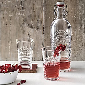 Bormioli Rocco Officina1825 Cooler Glass, 16 oz, Clear (Pack of 6)