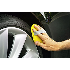 Glart 43PP Microfibre Hand polishing Sponge Set of 3, 130x25 mm, Wax applicator pad for waxes, Polishes, Paint Cleaner, car Polish, Instead of polishing Machine