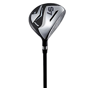 18 Piece Men's Complete Golf Club Package Set With Titanium Driver, #3 & #5 Fairway Woods, #4 Hybrid, 5-SW Irons, Putter, Stand Bag, 4 H/C's (Blue, Regular Size)