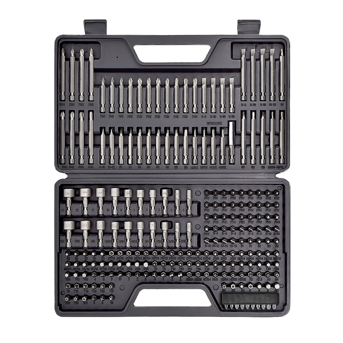 Jackson Palmer 218 Piece Ultimate Screwdriver Bit Set, High Grade Carbon Steel, Includes Hard-to-Find Security Bits
