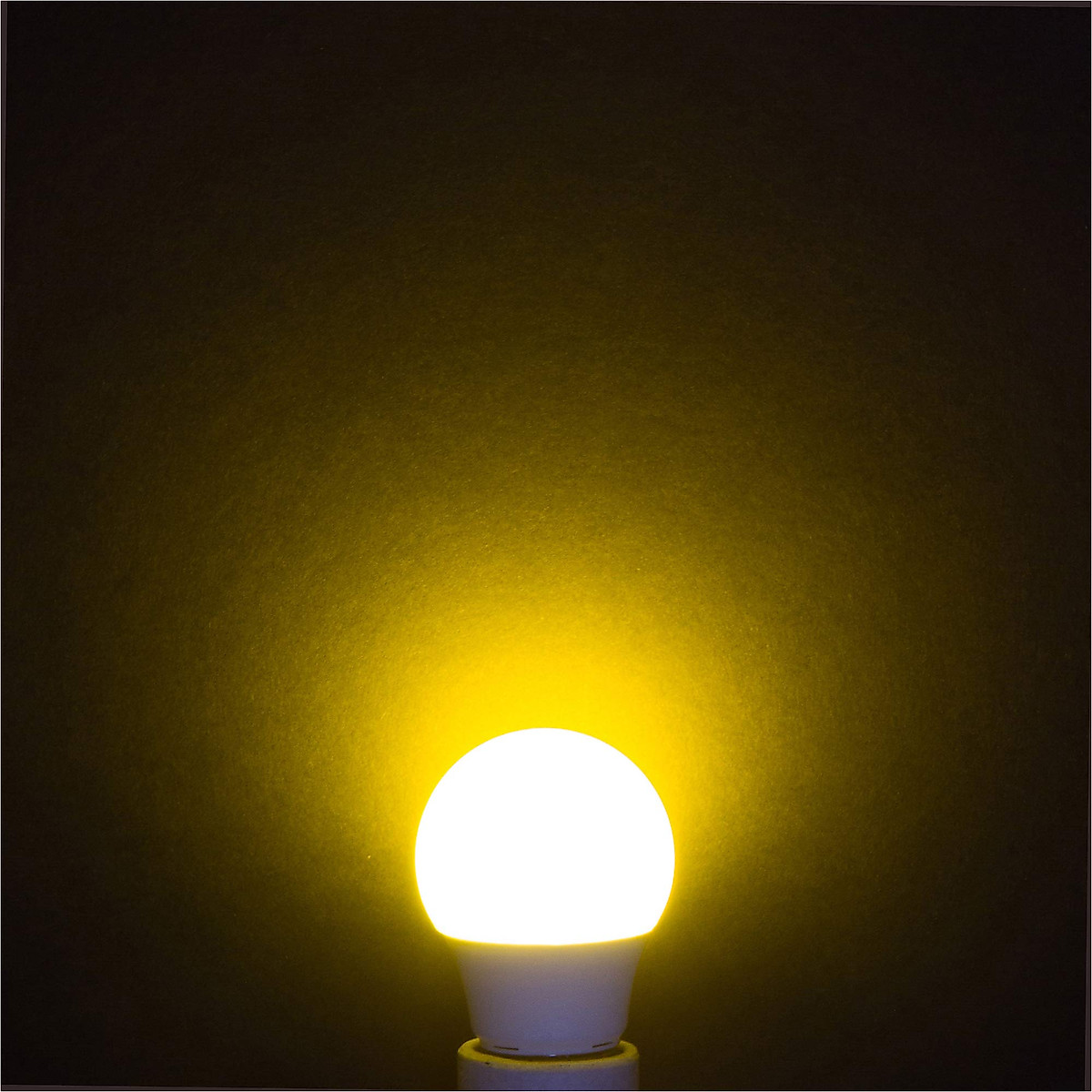 Simba Lighting LED Bug Non-Attracting Yellow Bulb 5W 40W Equivalent (4 Pack), Great for Outdoor Porch Light, Patio, Security, Night Light, Amber Warm Light, Compact A15 Shape E26 Medium Base