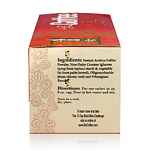 Bio Coffee- First Organic Instant Non-dairy Alkaline Coffee (1 Box)