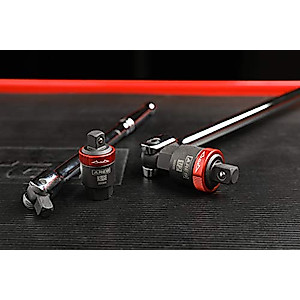 ARES 36004-3/8-Inch Drive Ratcheting Breaker Bar Adapter - Converts Breaker Bar or Sliding T-Handle into Ratchet - Reversible Ratcheting Mechanism with Anodized Switch Collar