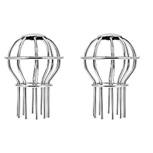 Hemobllo 2 pcs Grille downspout Cover Outdoor Gutter Guard Sink Filter Strainer roof Drainer roof Drain Dome Strainer Wire Drain Bath Drain Strainer Stainless Steel Hair Organ Universal