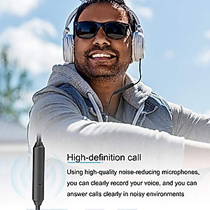 Ancable Replacement 3.5mm Headset Audio Cable Compatible with Skullcandy Headphone, 3.5mm Stereo Cord with Mic and Volume Control for Skullcandy Crusher, Hesh, Hesh 2, Hesh 3, Venue, Grind Headphones