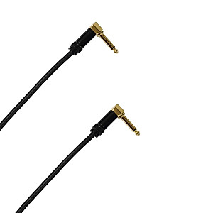 Audio 2000s E27106P2 1/4" TS Right Angle to TS Right Angle 6 Feet Patch Cable (2 Pack)