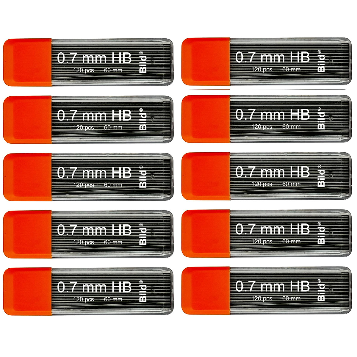 Bild Premium 1200 leads of 0.7 mm Mechanical Pencil Lead Refills (HB Mega, 0.7 mm)