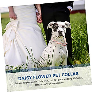 Mipcase Pet Collar Puppy Collars Kitten Collars Soft Cat Collar Cone Dog Training Collar Dog Cone Collar Pet Neckbands Cat Necktie Pet Decor Accessory Cotton Printing Pink Dog Leash