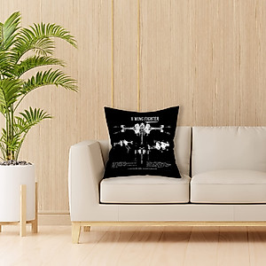 Giosve Throw Pillow Case 18 x 18 Inch, Science Fiction Movie Love Cushion Covers, Science Fiction Movie Theme Home Bedroom Room Decor