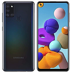 SAMSUNG Galaxy A21S SM-A217M/DS 4G LTE 64GB + 4GB Ram LTE USA w/Four Cameras (48+8+2+2mp) Android - Black (Renewed)