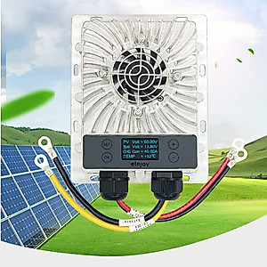 dsfen 600W Solar 10-30V Voltage Adjustable with LCD Display Maximum Power Point Tracking Photovoltaic Step-down Adapt to Various Batteries