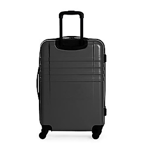 Ben Sherman Hereford Spinner Travel Upright Luggage, Grey, 24-Inch Checked