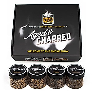 Save 10% on Cocktail Smoker Kit with Torch and Wood Chips Bold Bundle for Whiskey and Bourbon (Butane Not Included) - Smoke Lid, an Old Fashioned Drink Smoker Kit and Whiskey Smoker Infuser Ki
