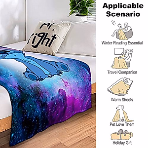 Anime Blanket Ultra Soft Flannel Throw Blanket Comfortable and Warm Blanket for Kids and Adults All Season 50"x40"