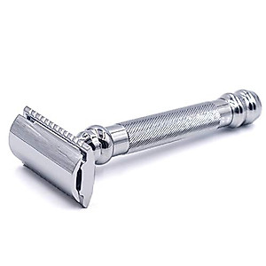 Parker, 98R Ultra Heavy Weight Long Handle Double Edge Safety Razor & 5 Blade Refills