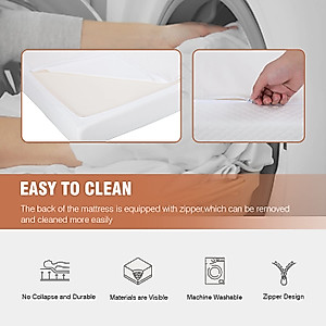 PayLessHere 5 Inch Twin Gel Memory Foam Mattress Fiberglass Free/CertiPUR-US Certified/Bed-in-a-Box/Cool Sleep & Comfy Support/Medium Firm mattresses