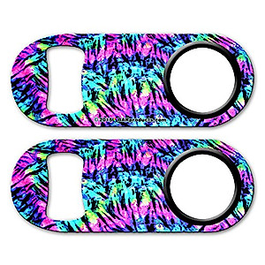 BarConic Mini Bottle Opener with Retractable Reel – Tie Dye