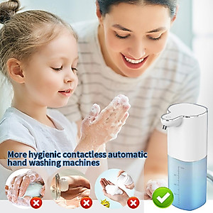 Automatic Soap Dispenser - Automatic Foam Hand Soap Dispenser, No-Touch Foam Soap Dispenser, 13.5 oz/400ml Wall Mountable - for Bathroom Kitchen Hand Soap Dispenser