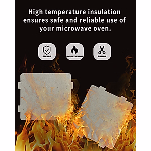 YQBOOM 5 PCS Waveguide Cover, Universal Mica Sheet for Microwave Oven, Cut to Size, 108mmX99mm, 5 Pack