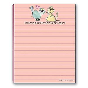 Stonehouse Collection Cat Notepads - 4 Assorted Funny Cat Note Pads - USA Made (Cat)