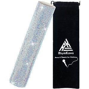 RhymKawa Bling Wireless Microphone Decorate for Universal Handheld and Beta58 SM58 Beta87 PG58, Eyes Catching for Event (Mic NOT Included)