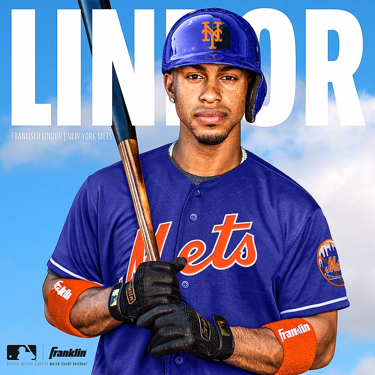 Franklin Sports MLB Batting Gloves - Coldmax Cold Weather Winter Gloves - All Weather Gloves for Players, Coaches + Umpires - Black - Adult Medium