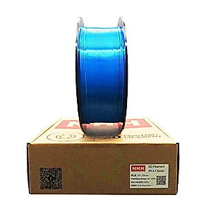 NHH PLA Classic Filament 1.75mm, 3D Printer Consumables, PLA Classic 1kg/Spool (Silky Azure Blue）