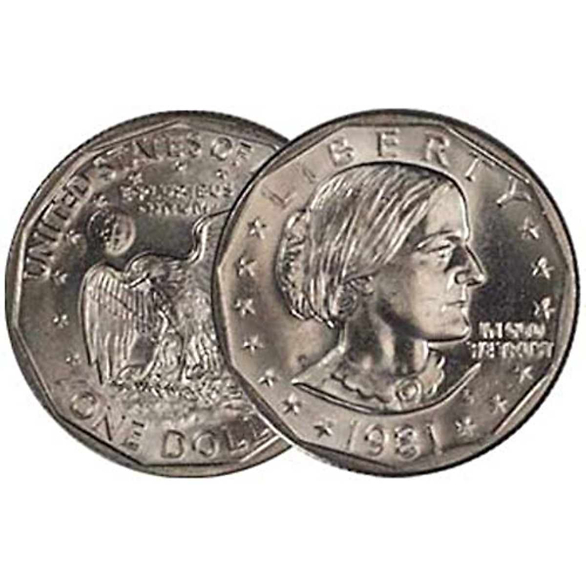 1981 P, D, S Susan B. Anthony Dollar 3 Coin Set Uncirculated