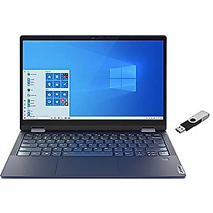 LENOVO Yoga 6 2-in-1 Laptop 2022, 13.3 inch FHD Touchscreen, AMD Ryzen 5 4650U, Radeon Graphics, 8GB DDR4 256GB NVMe SSD, WiFi 6, Windows 10 Home, Fingerprint, Backlit Keyboard, COU 32GB USB Drive