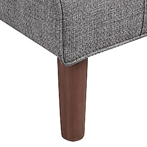 Mini Couches, Armless Upholstered Futon Couch Chair with USB Charger, Adjustable Backrest Small Sofa Couch for Living Room, Bedroom, Office, Dorm, Apartment,Kids Room,Gray Dog Couch 305DR1USB