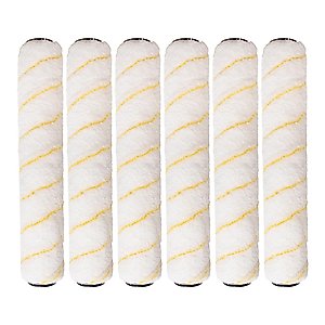 Pro Grade - Paint Roller Covers - 1/2 X 14 Inch Microfiber 6 Pack