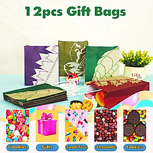 OCPSPS Movie Party Favor Bags 12pcs Gift Bags Kids Goodie Candy Bags with Handles Children Birthday Party Supplies