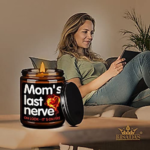 Gifts for Mom, Mothers Day Gifts from Daughter, Son, Birthday Gifts for Mom, Stocking Stuffers Christmas Funny Gifts for Mom Wife Women, Mom Gifts, Long Lasting Jar Candles, 7oz Scented Candles