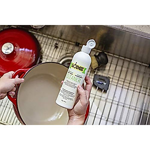 Lodge EC6D38 Enameled Cast Iron Dutch Oven, 6-Quart, Lagoon and Enameled Cast Iron & Ceramic Stoneware Care Kit