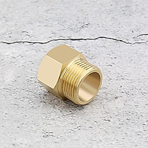 3Pcs Pressure Washer Coupling 1/2 Inch to M22 Adapter Finish Connector Solid Brass Connector Garden Tools Accessories Gold