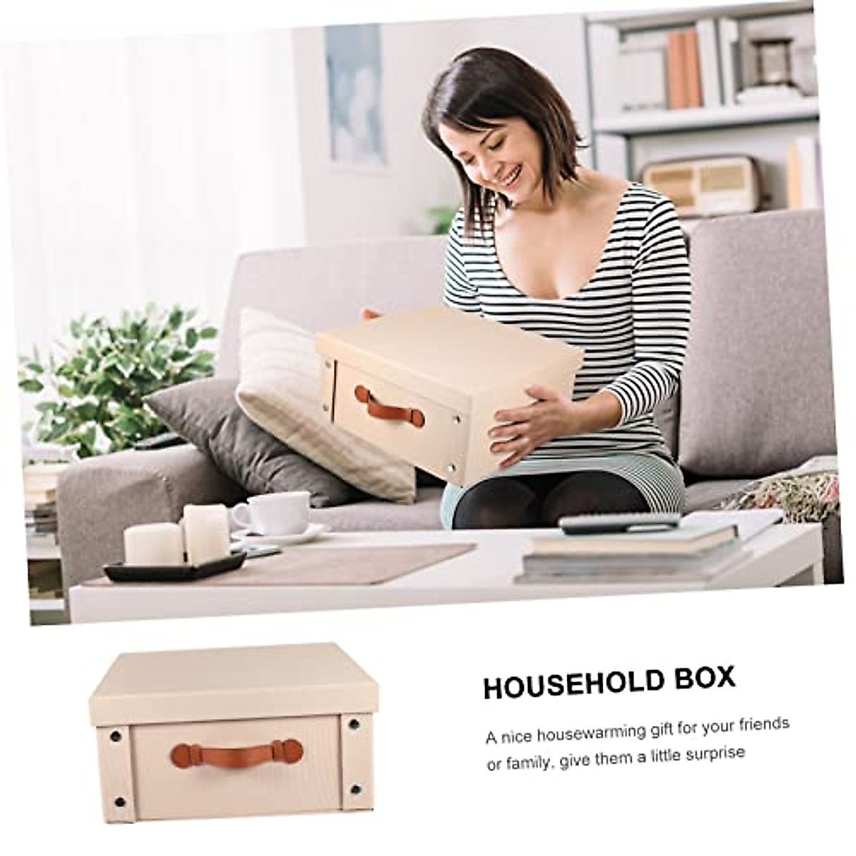 Didiseaon 1pc Box multifunctional storage box shelf cloth storage container travel underwear storage bag Sundries Organizer clothing environmentally friendly cardboard household box
