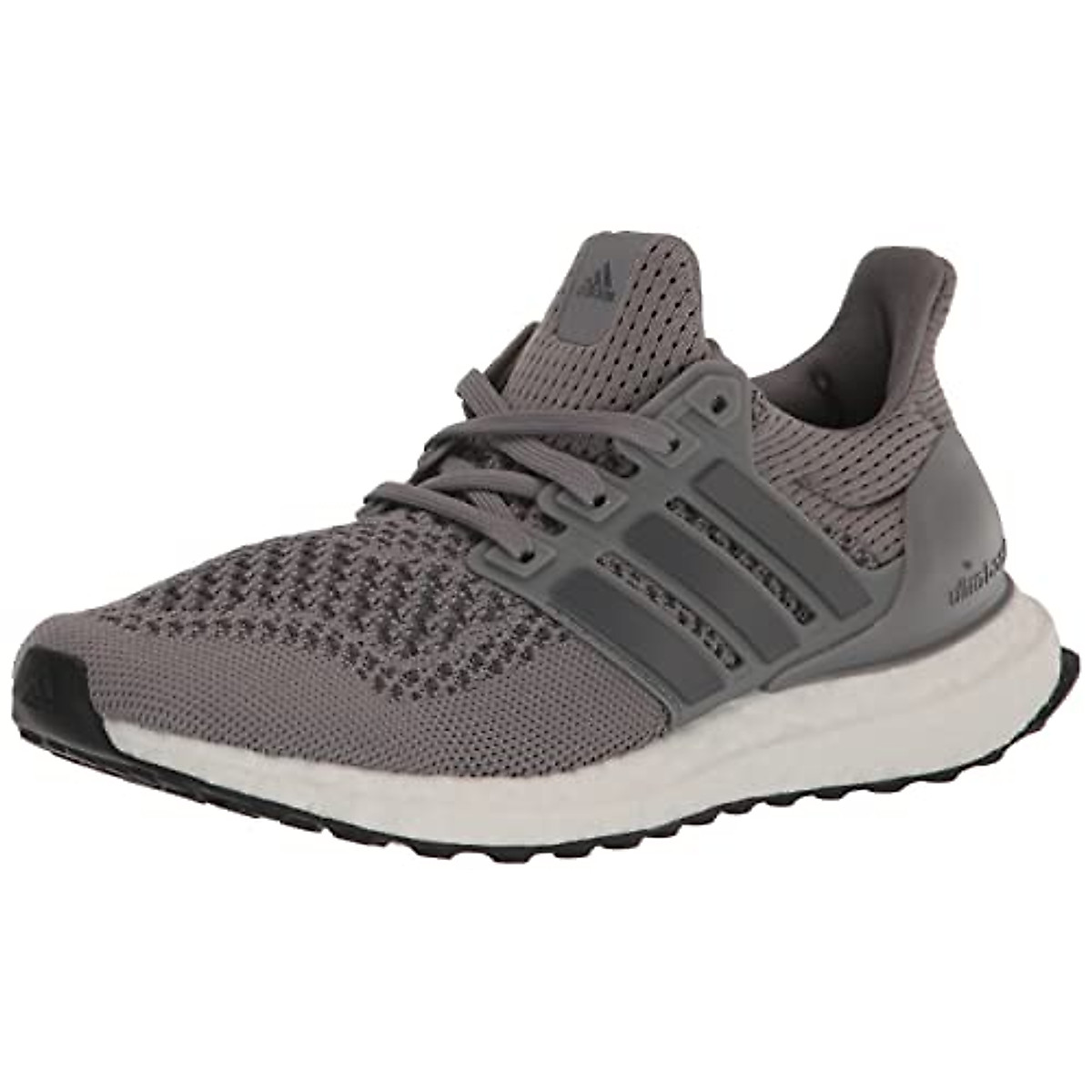 adidas Ultraboost 1.0 Running Shoe, Grey/Grey/Black, 4 US Unisex Big Kid
