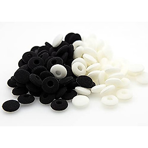 FAAEAL 15 Pairs Replacement Ear Tips for Ear Buds Headsets Earphones Accessories,Soft Foam Earbuds Eartips,Earpads Ear Bud Pad Cushions Replace Sponge Covers for Diameter 15mm-20mm Headphones(Black)