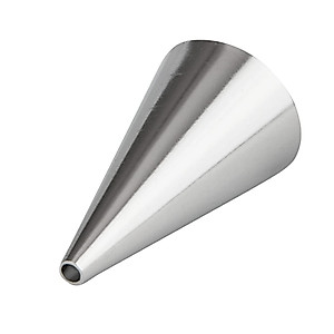 Restaurantware Pastry Tek Piping Tip 1 Round Round Tip For Icing - #4 Corrosion-Resistant Stainless Steel Icing Tip Dishwasher-Safe Decorate Cupcakes Cakes or Cookies