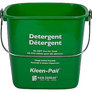 Carlisle FoodService Products KP97GN Kleen-Pail Commercial Cleaning Bucket, 3 Quart, Green